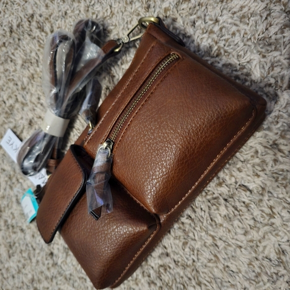 Malibu | Bags | Malibu Skye Vegan Leather Brown Crossbody Bag | Poshmark